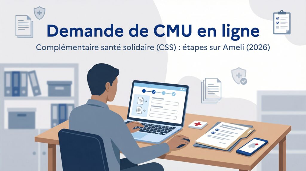 Demande de CMU en ligne : étapes, documents et délais (2026)