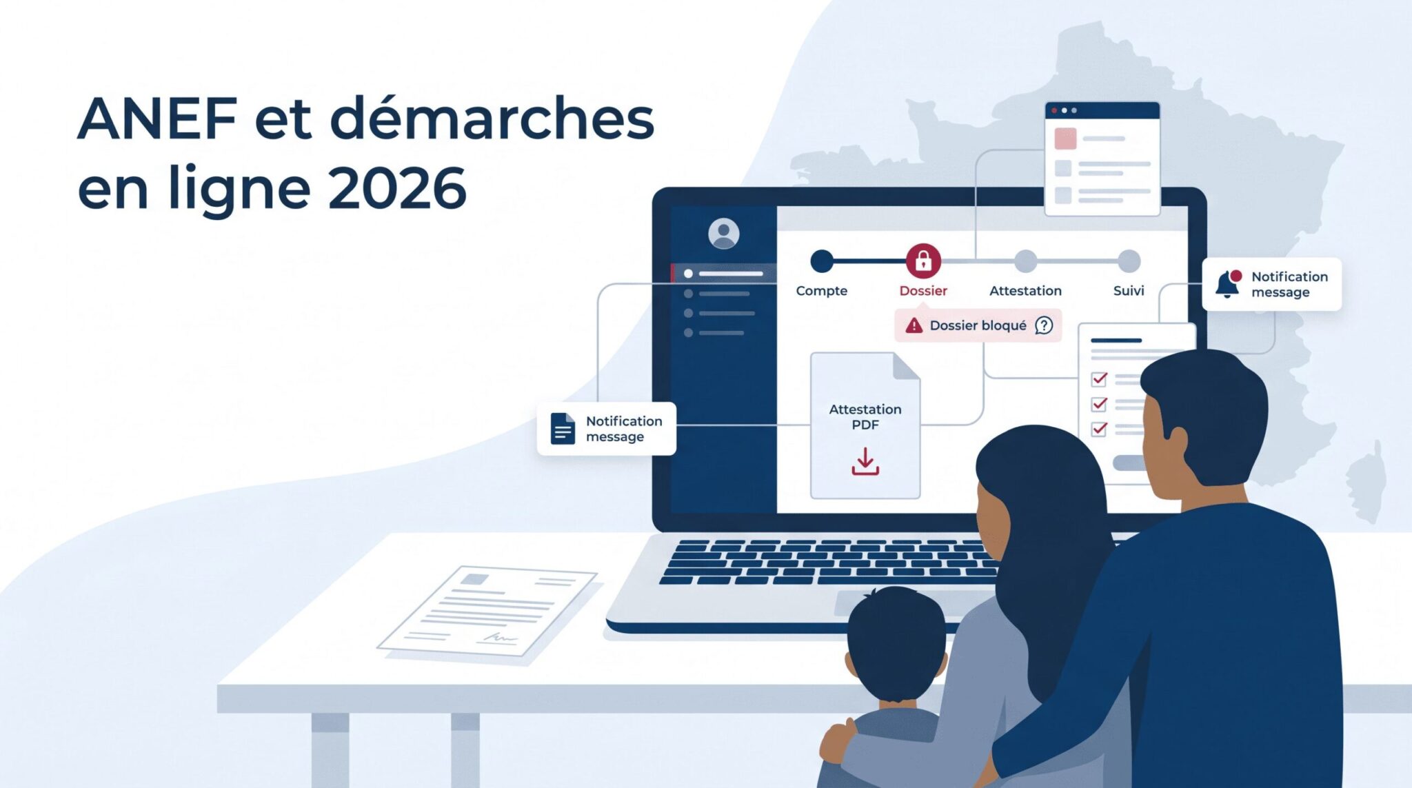 ANEF et démarches en ligne 2026 : compte, dossier bloqué, attestations ...