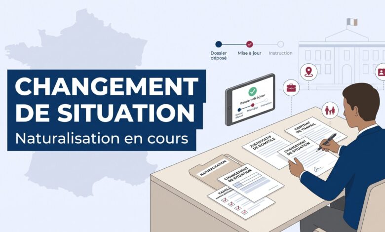 Naturalisation changement de situation 2026: divorce, emploi